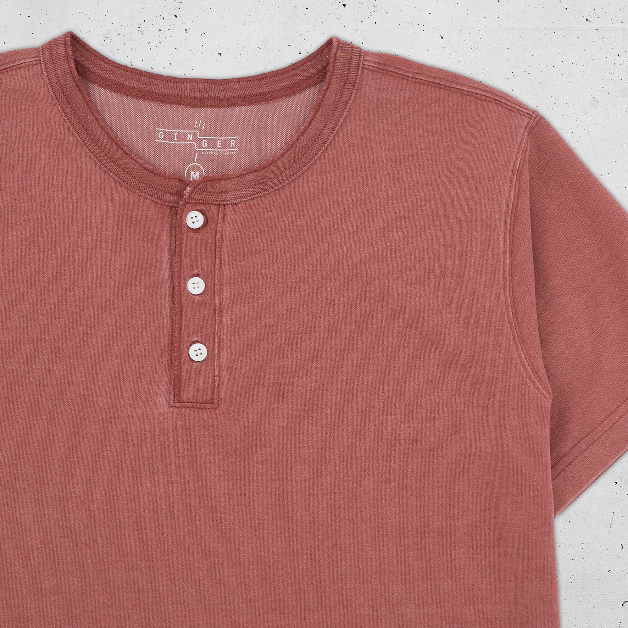 Brand collection 48 - Denim - Henley (red) – Ginger Store