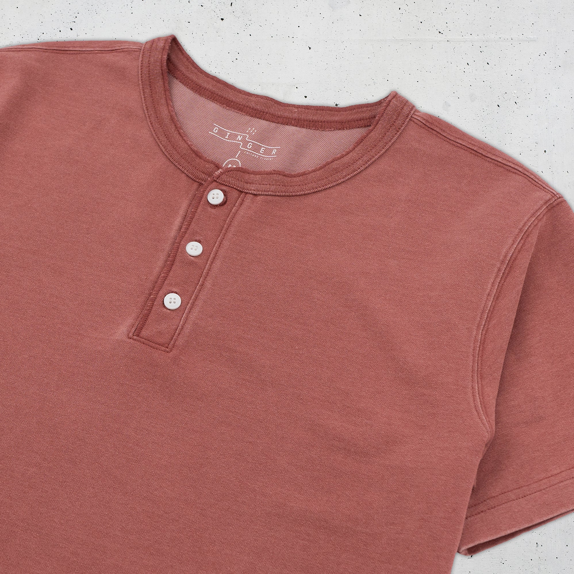 Brand collection 48 - Denim - Henley (red) – Ginger Store